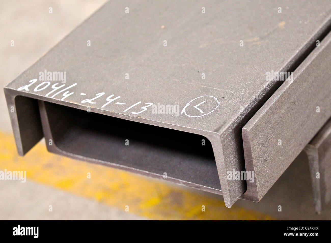 metal profile channel lies in bundles of stock Stock Photo - Alamy