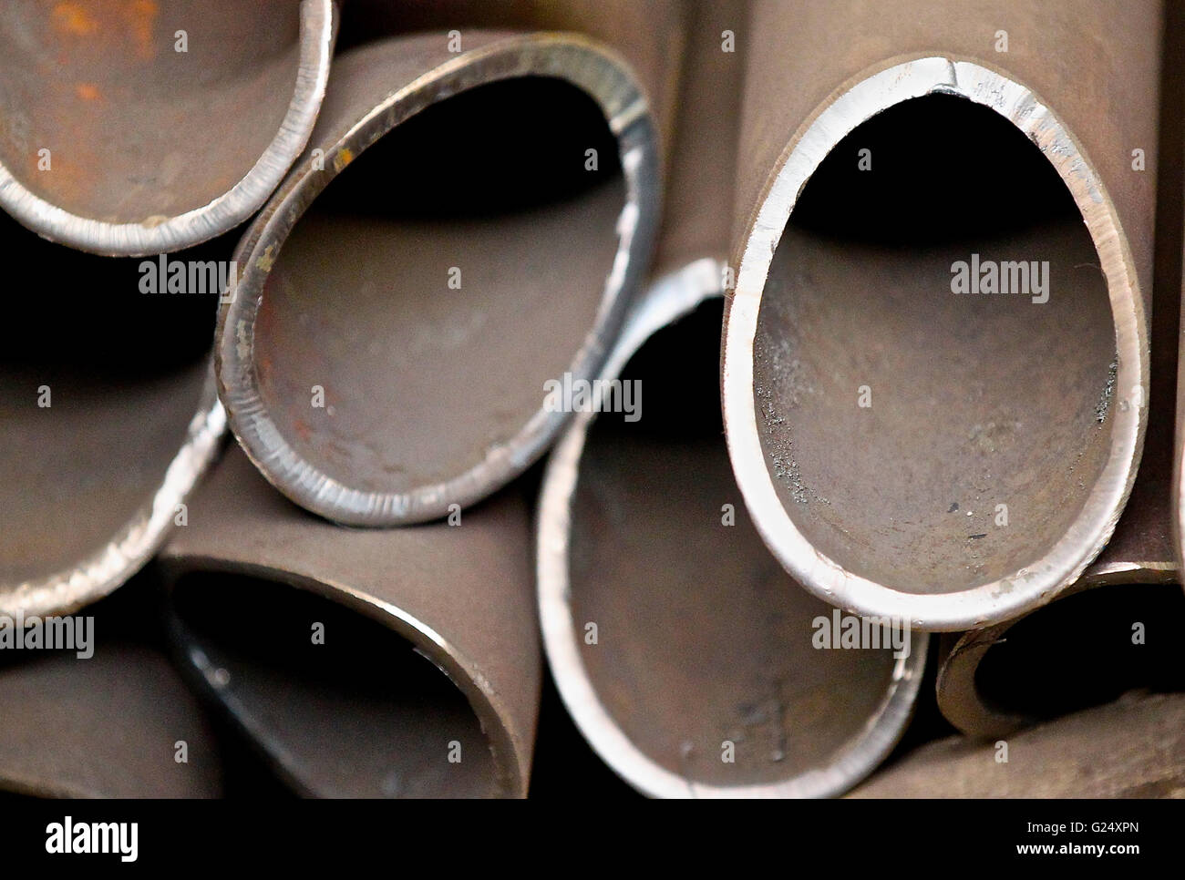 pipe section for further welding in structures Stock Photo - Alamy