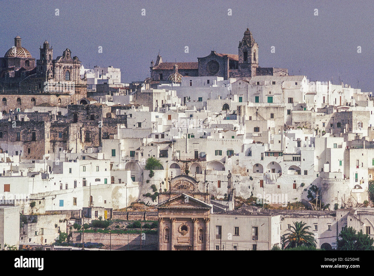 The "white city" of Ostuni in Apulia Stock Photo - Alamy