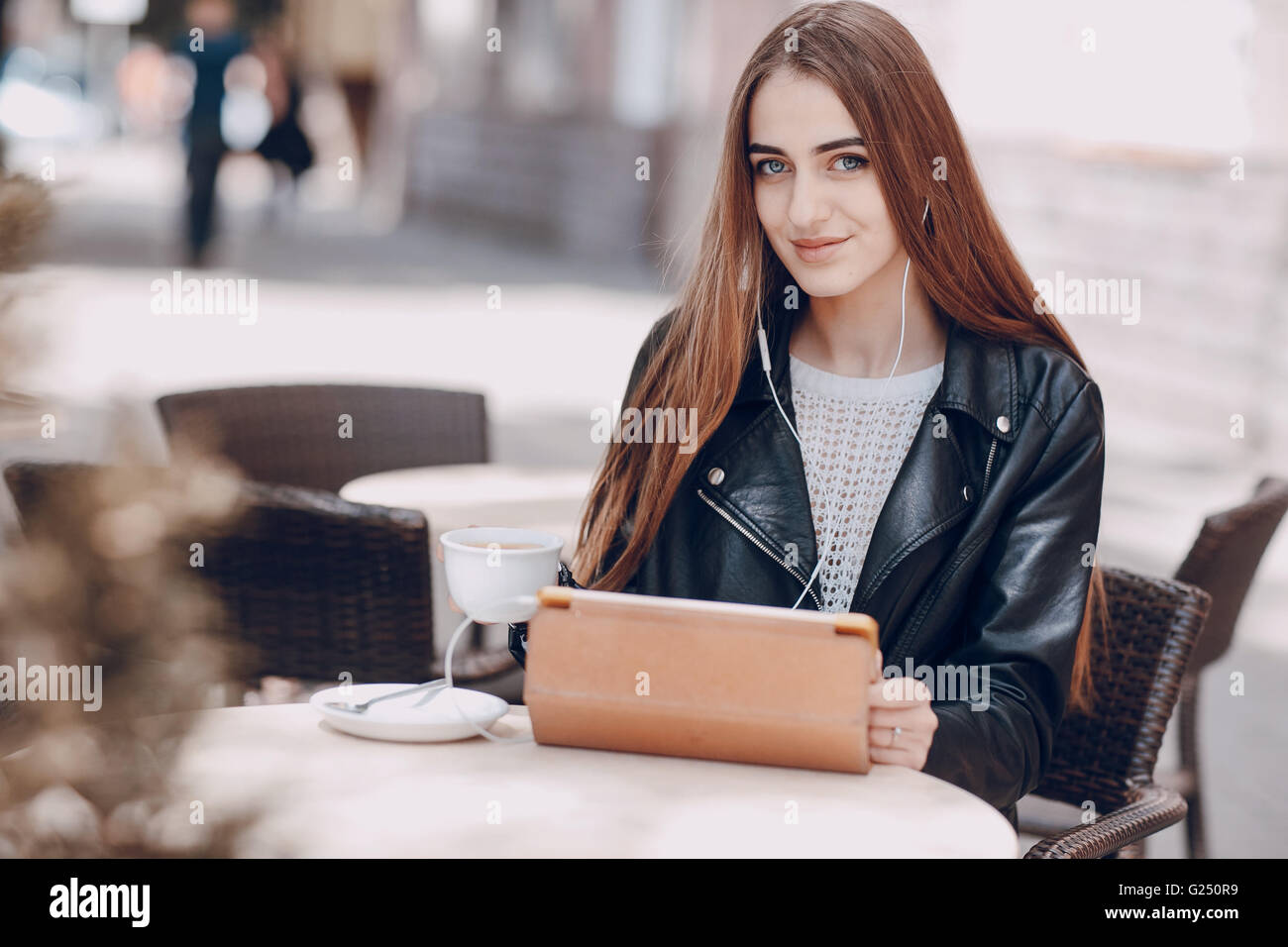girl in the cafe Stock Photo - Alamy
