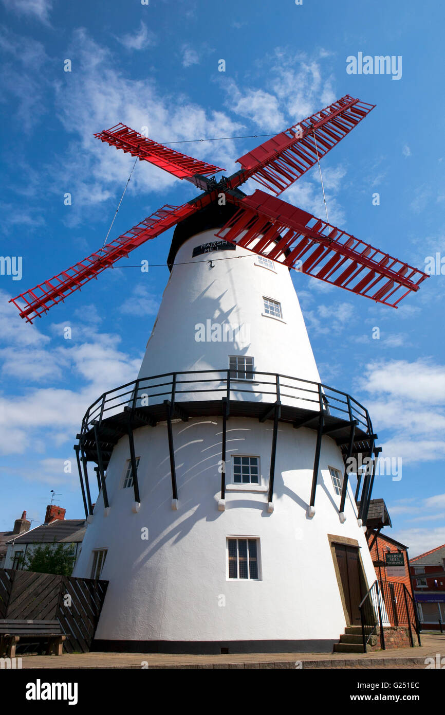 Marsh Mill 18th-century tower windmill is a prominent local landmark at ...