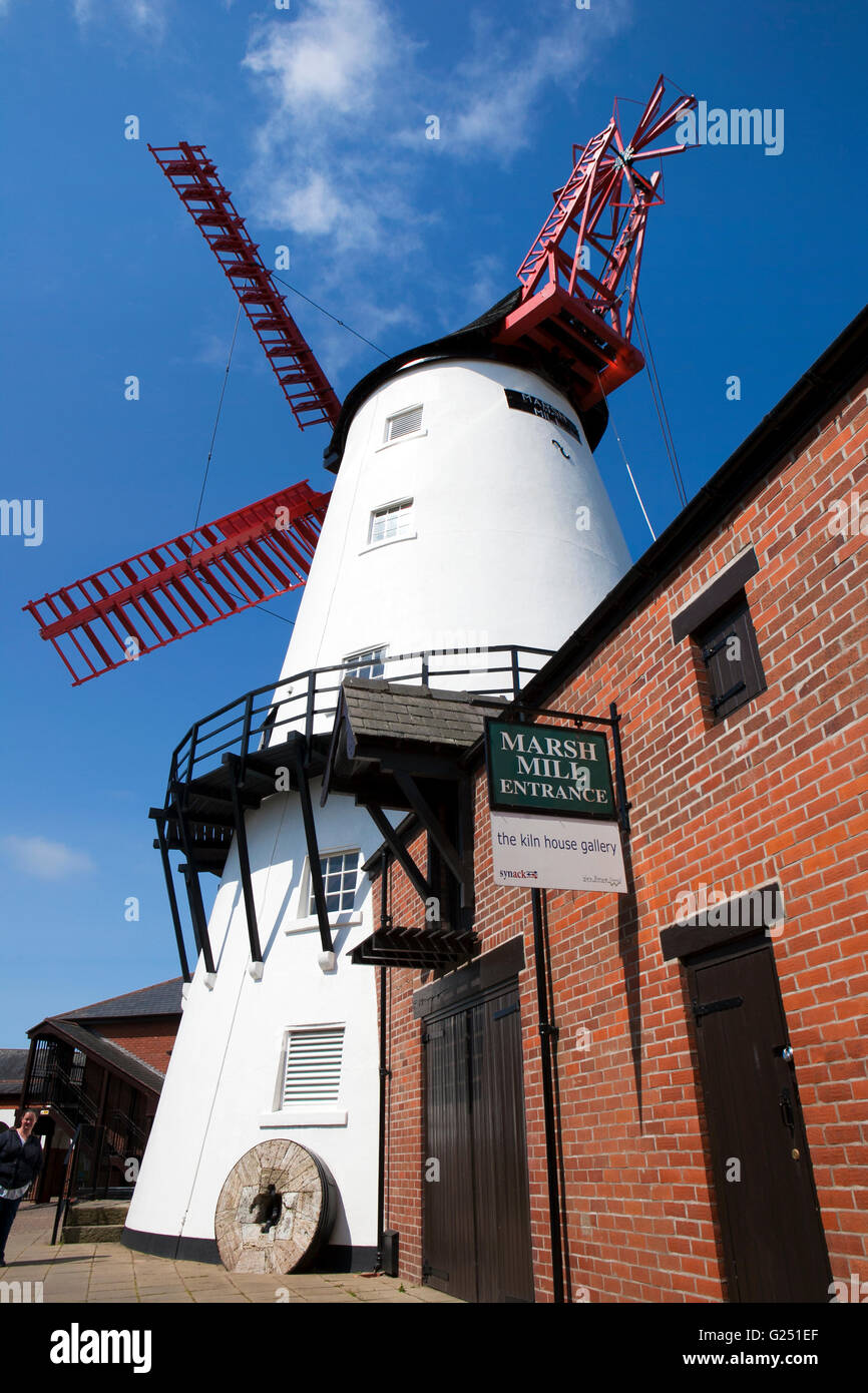 Marsh Mill 18th-century tower windmill is a prominent local landmark at ...