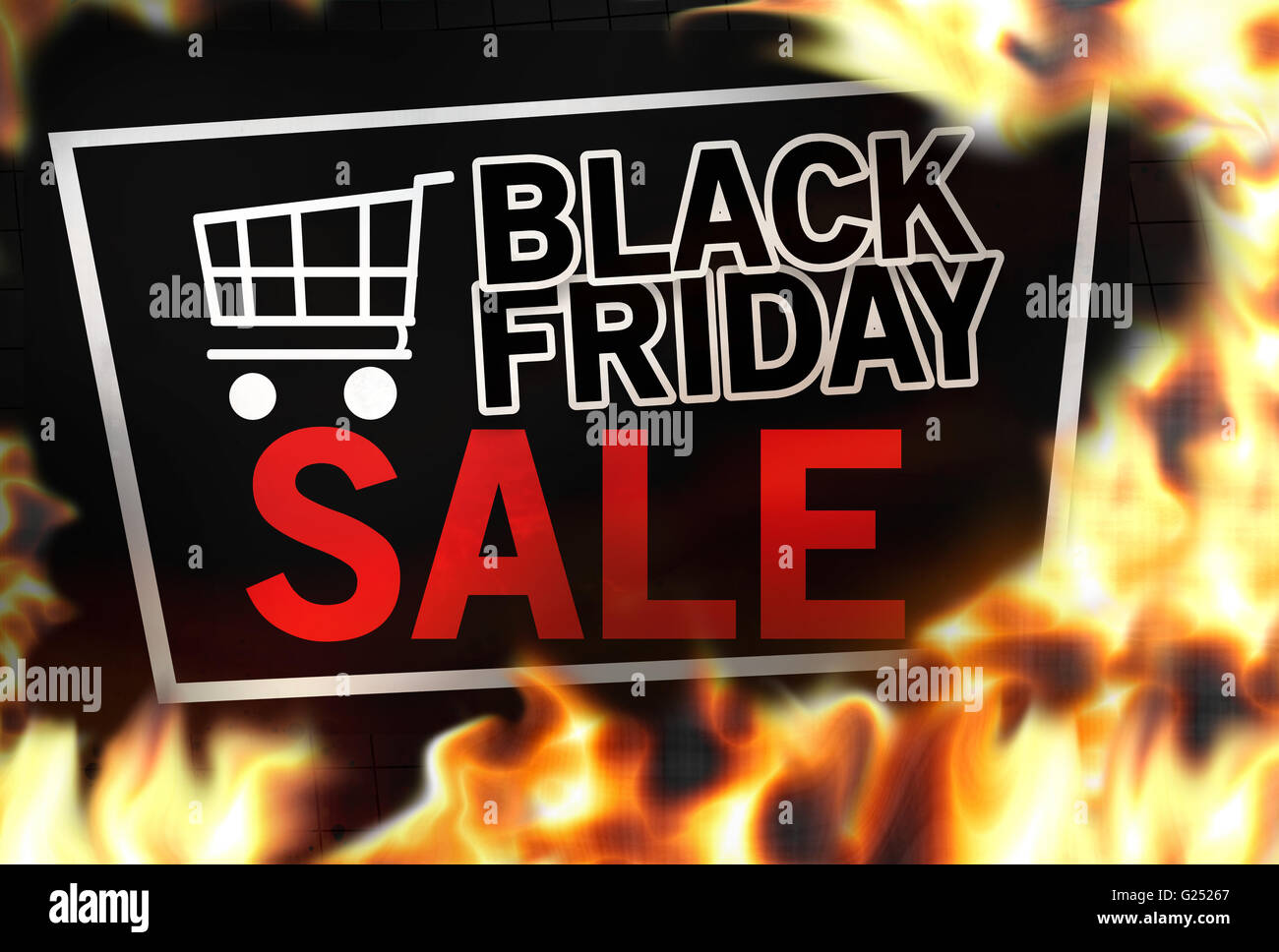 Black friday fire hi-res stock photography and images - Alamy