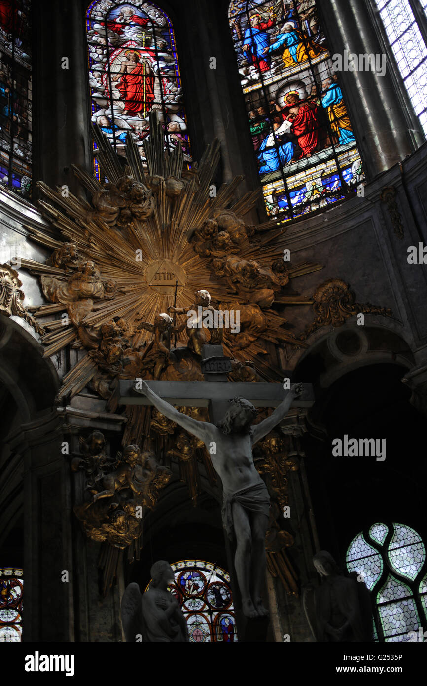 Saint merri church paris hi-res stock photography and images - Alamy