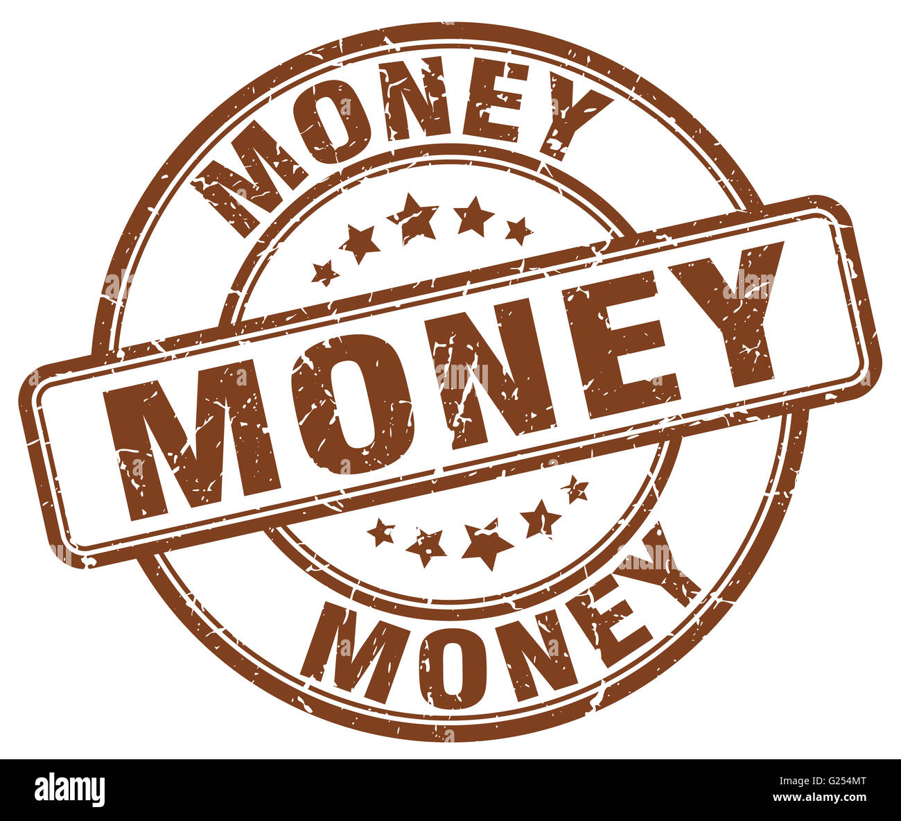 money brown grunge round vintage rubber stamp Stock Photo - Alamy