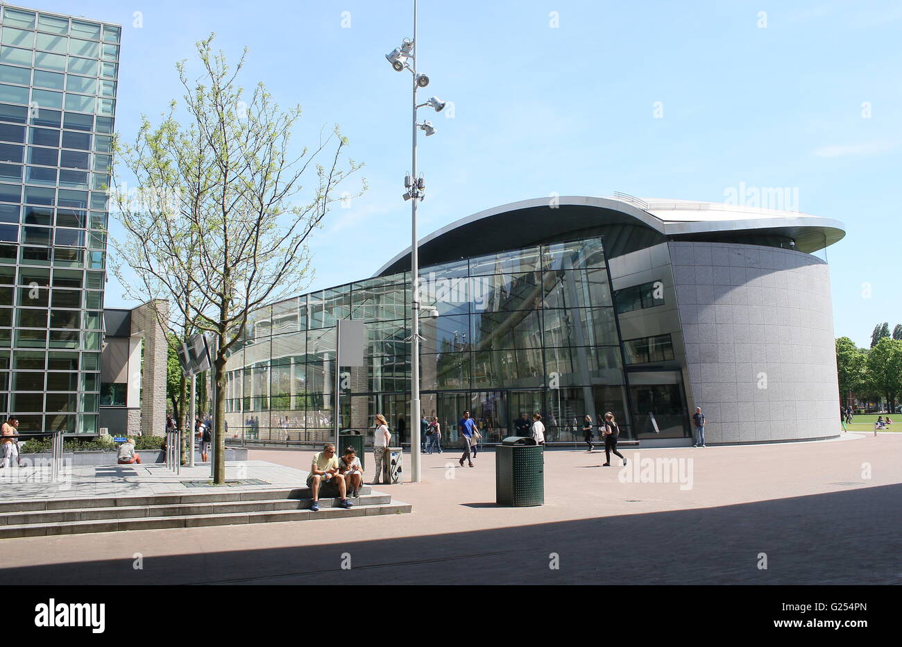 Tourists at the New Entrance to the Van Gogh Museum at Museumplein ...