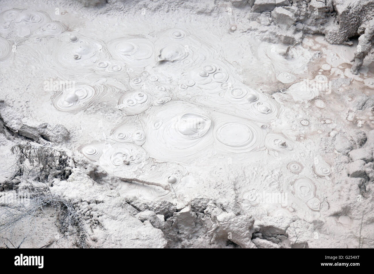 Boiling Mud Pool Stock Photo - Alamy