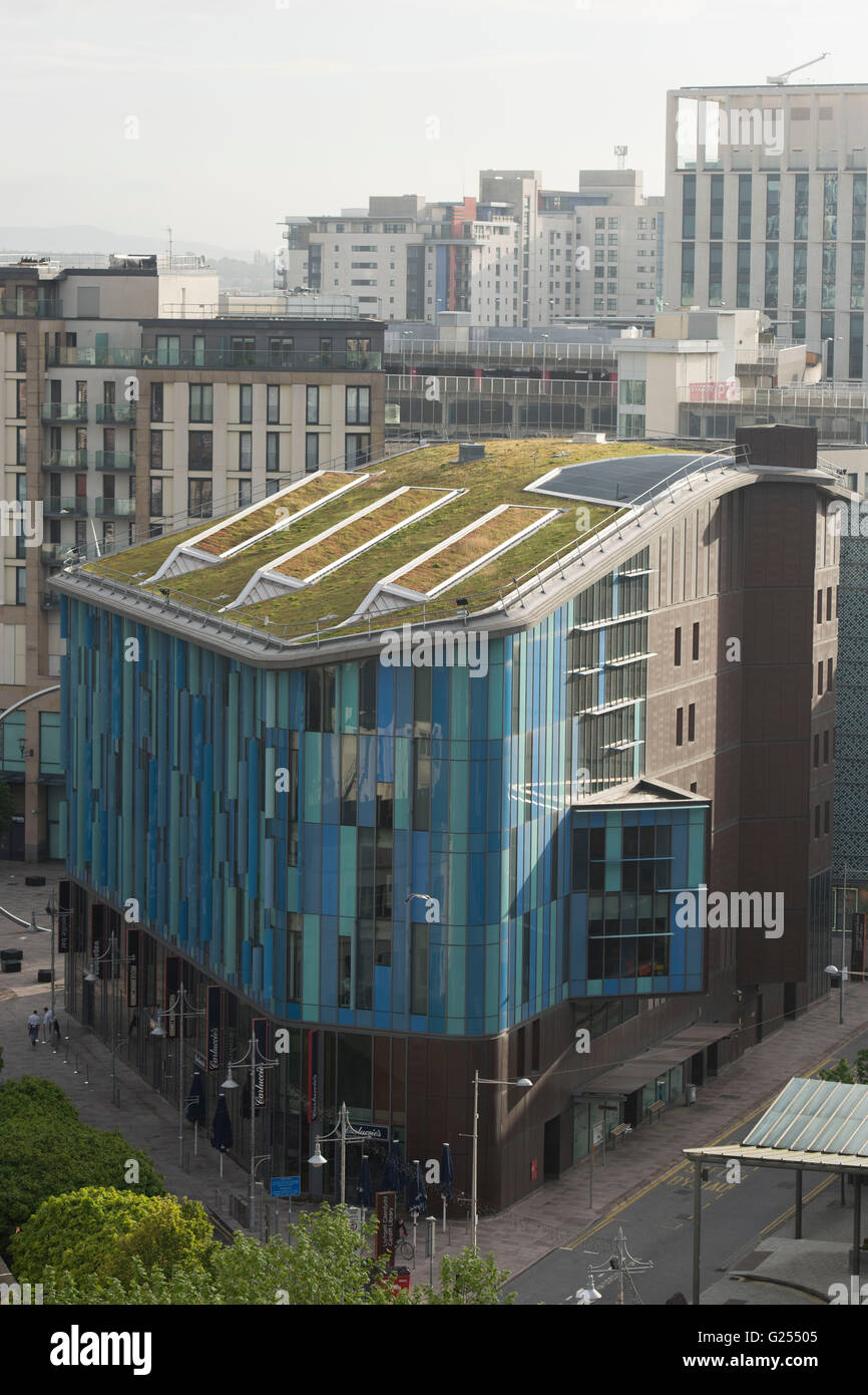 Cardiff Central library in Cardiff city centre, south wales Stock Photo ...