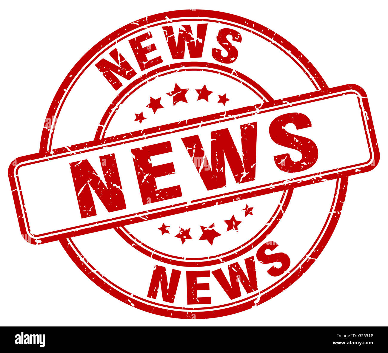 news red grunge round vintage rubber stamp Stock Photo - Alamy