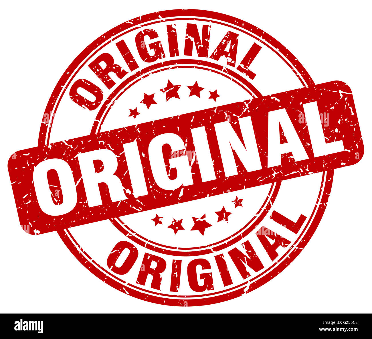 original red grunge round vintage rubber stamp Stock Photo - Alamy