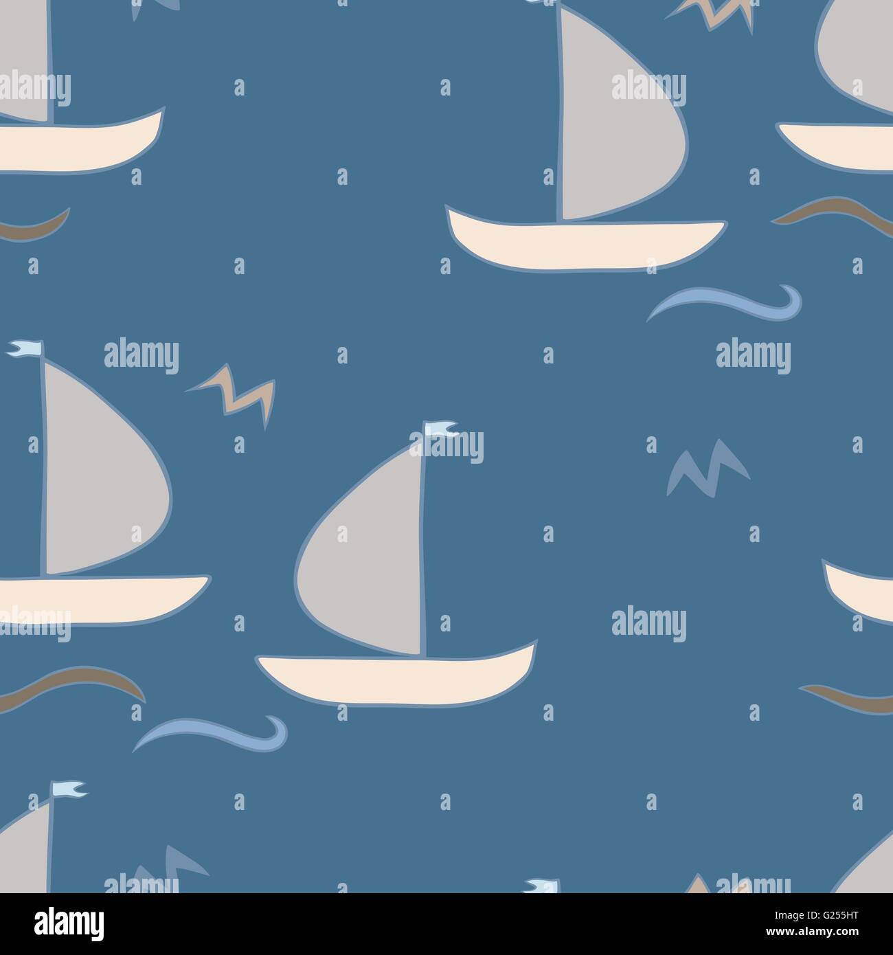 seamless sailboat pattern Stock Vector Image & Art - Alamy