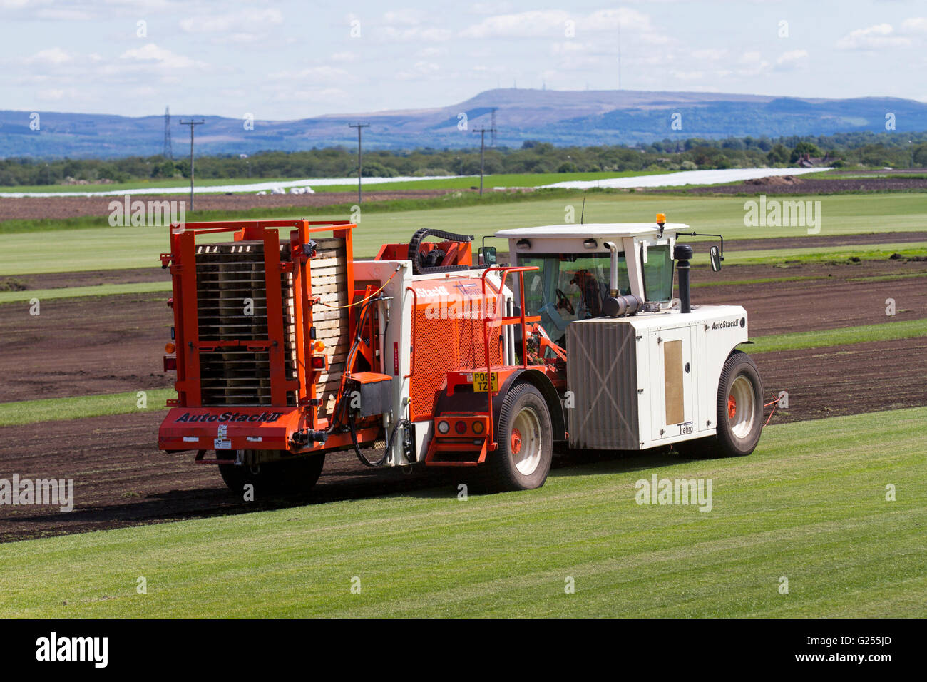 Trebro AutoStack II ultimate high production automatic turf harvester ...