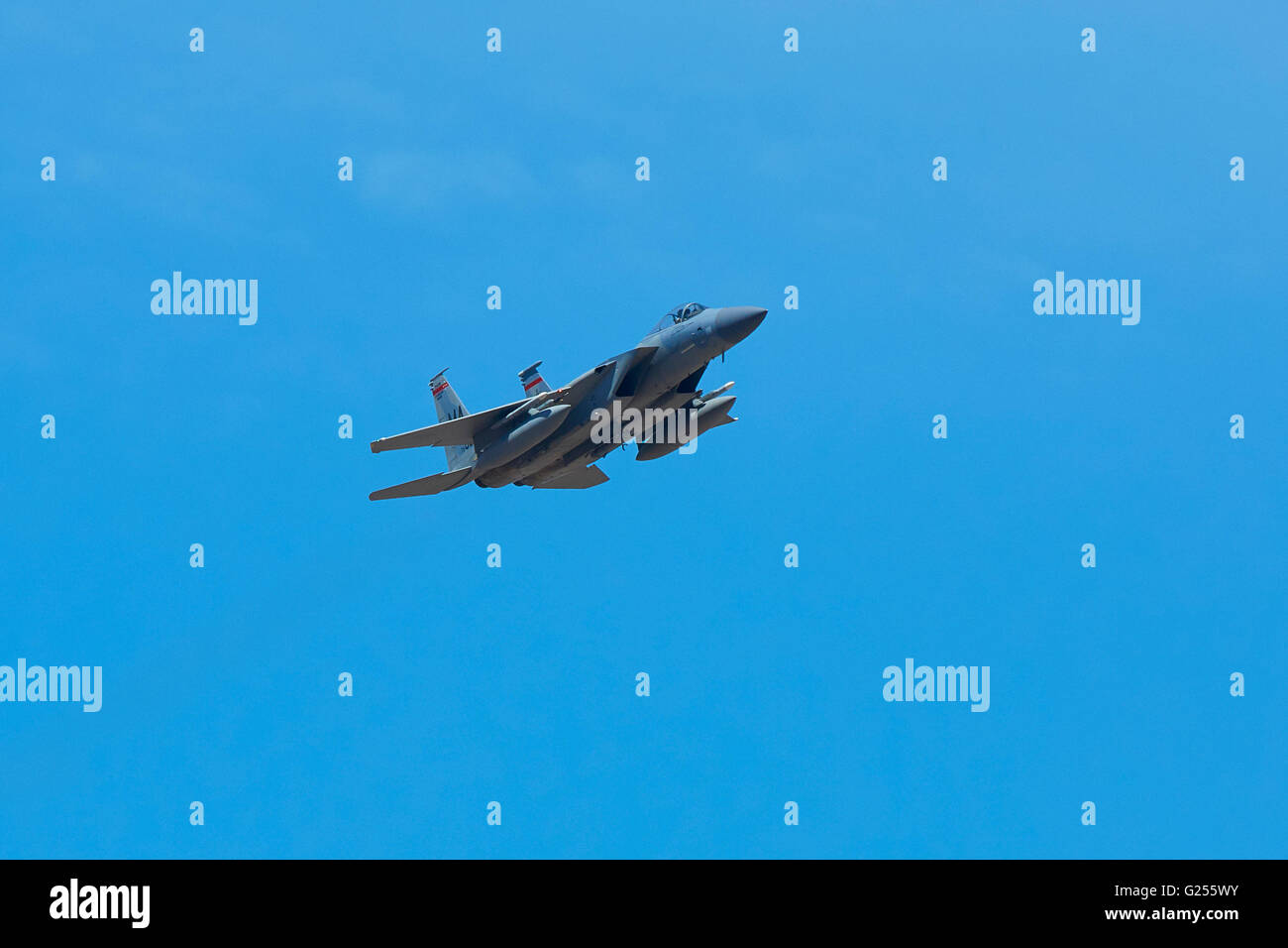 Massachusetts Air National Guard F-15C Eagle Jet Fighter Stock Photo ...