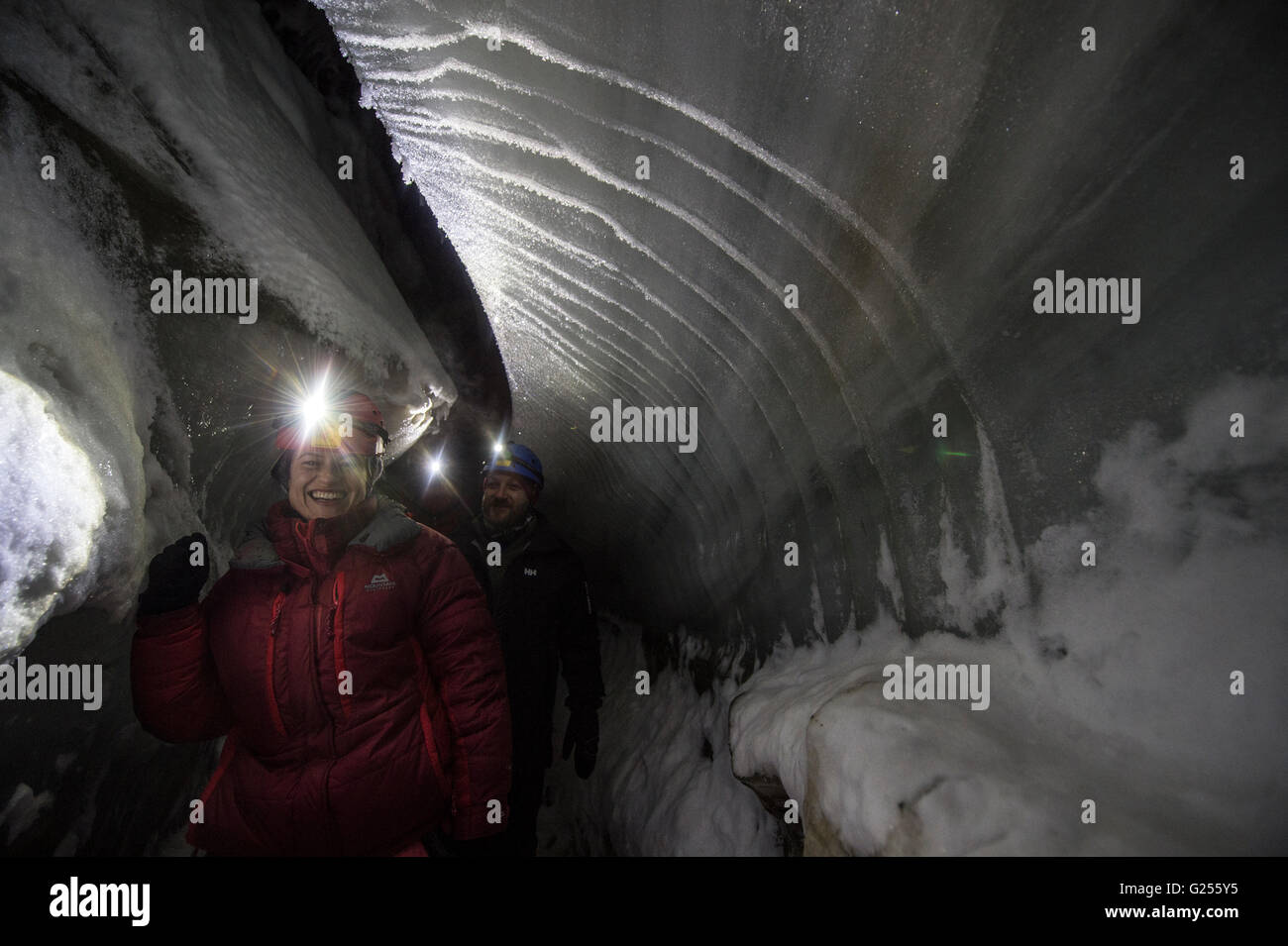 Ice caves Longyearbyen, Svalbard, Spitsbergen, Norway Stock Photo - Alamy