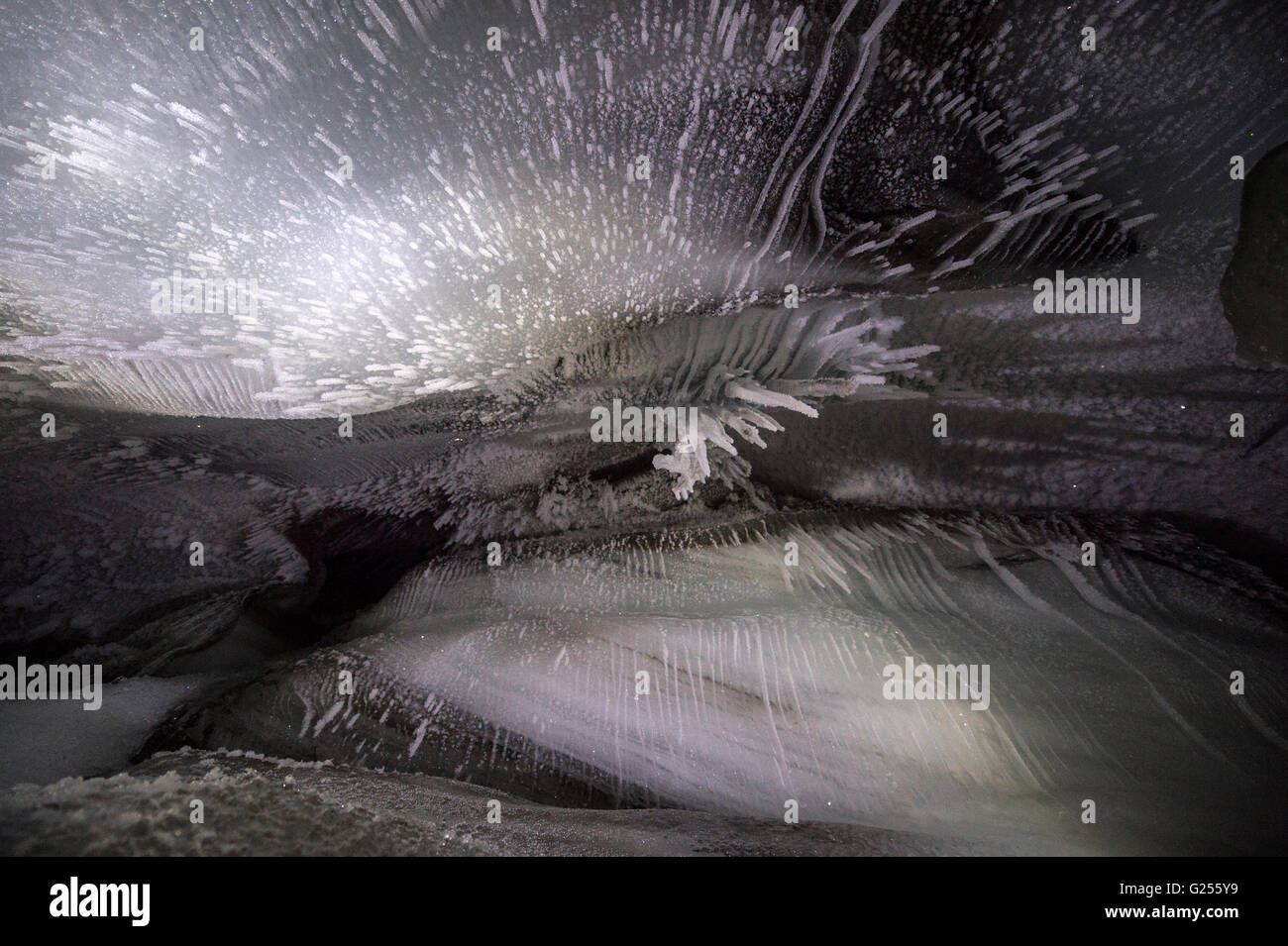 Ice caves Longyearbyen, Svalbard, Spitsbergen, Norway Stock Photo - Alamy