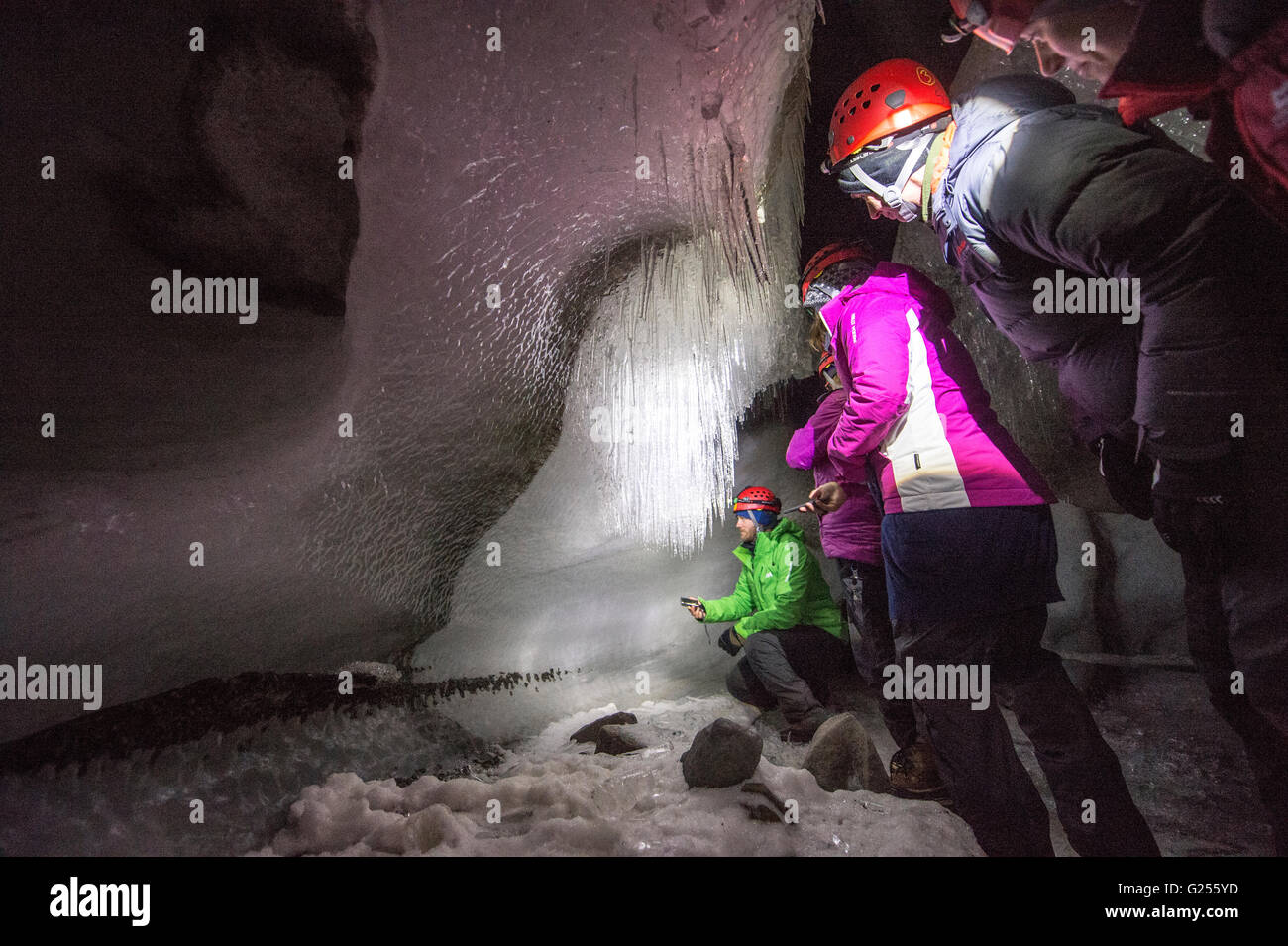 Ice caves Longyearbyen, Svalbard, Spitsbergen, Norway Stock Photo - Alamy