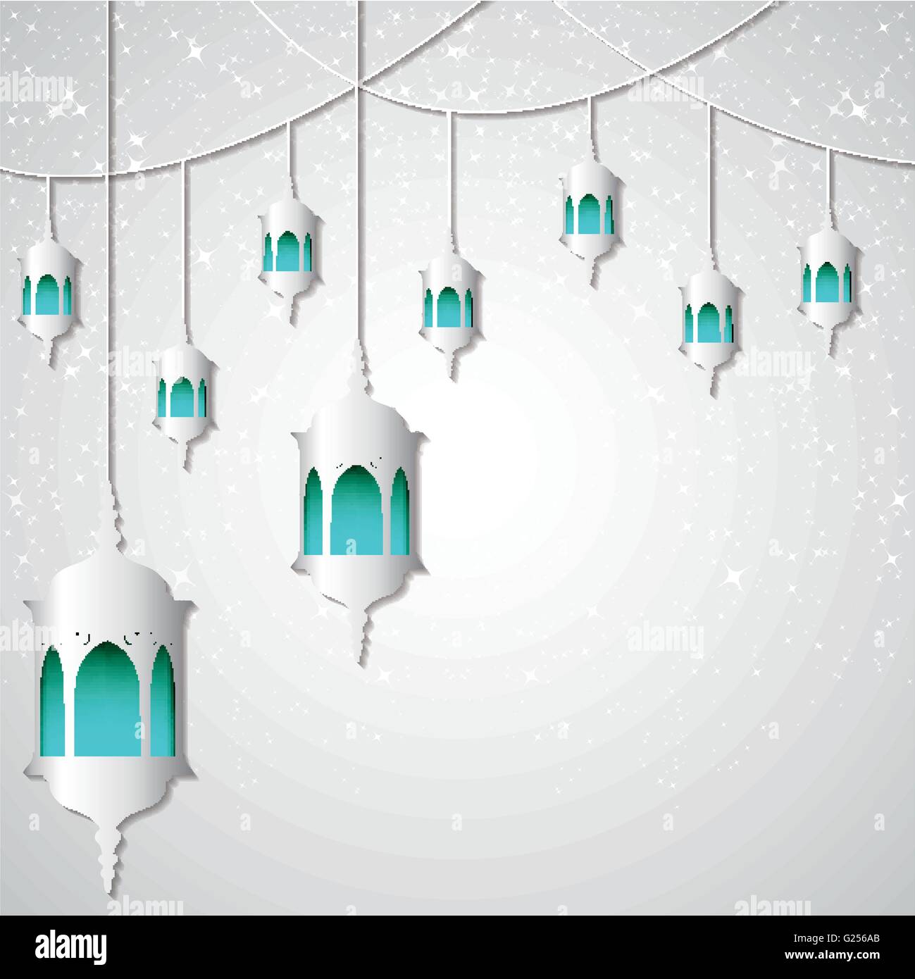 Moroccan lantern card in vector format Stock Vector Image & Art - Alamy