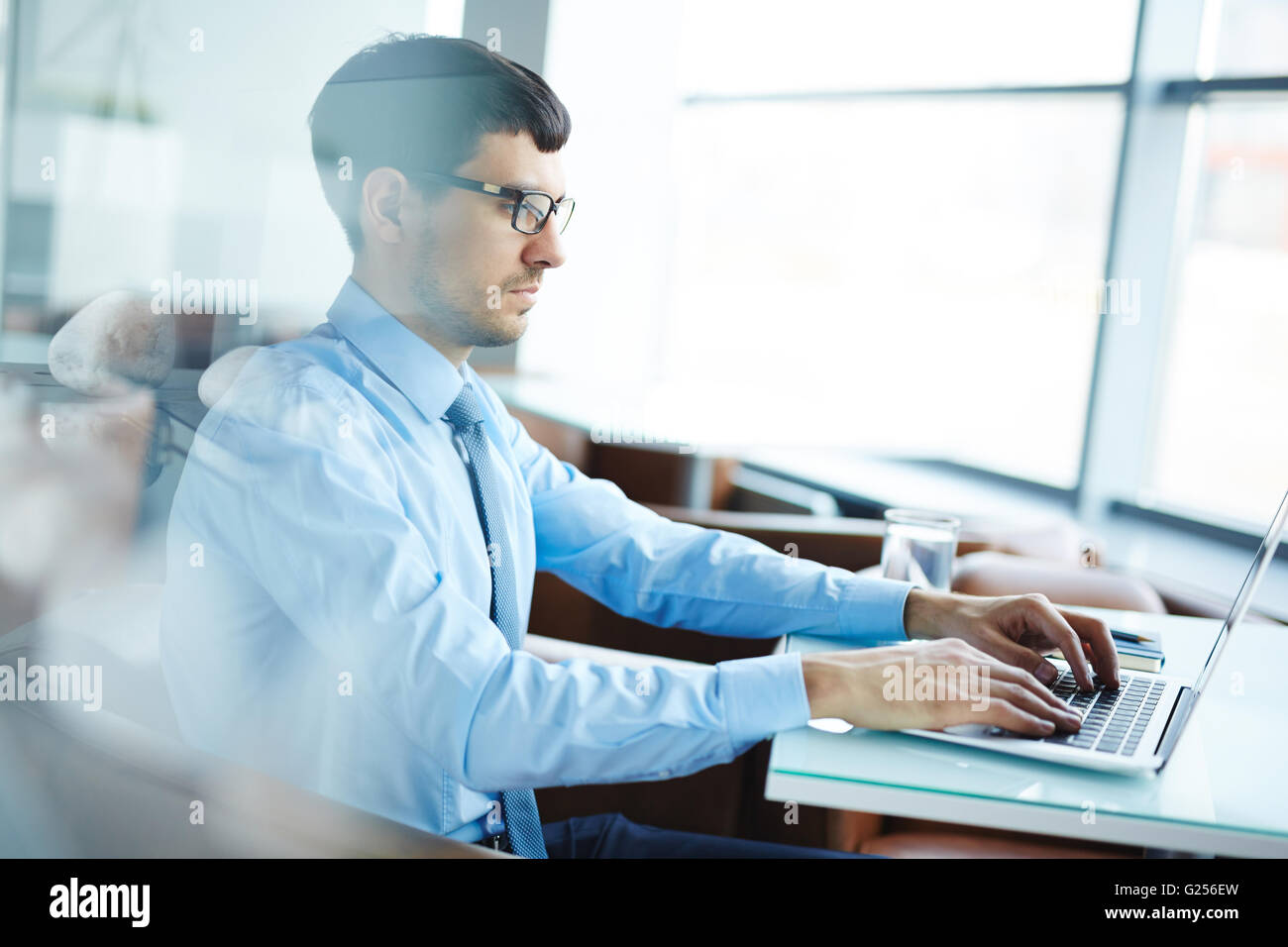 Manager at work Stock Photo - Alamy