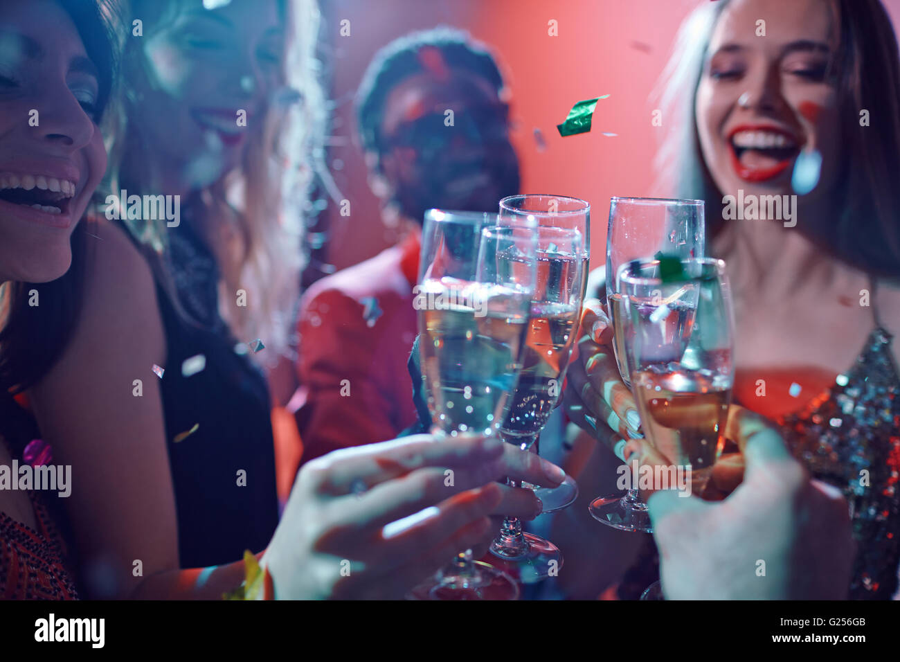 Happy people party celebration hi-res stock photography and images - Alamy