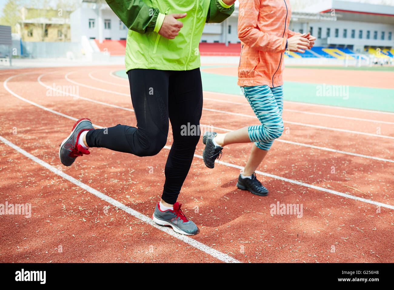 Training before marathon Stock Photo - Alamy