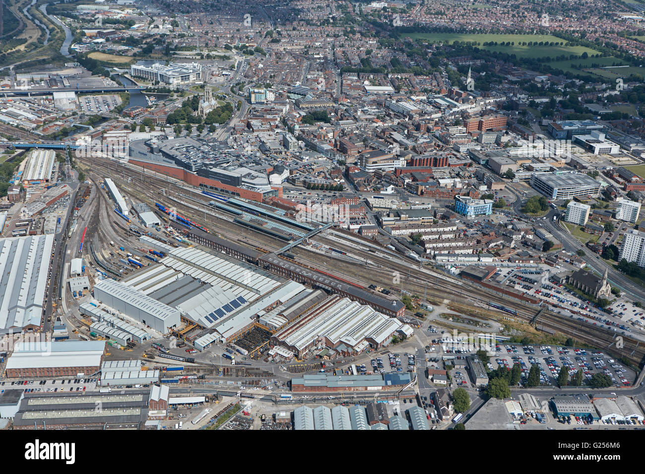 Doncaster aerial hi-res stock photography and images - Alamy