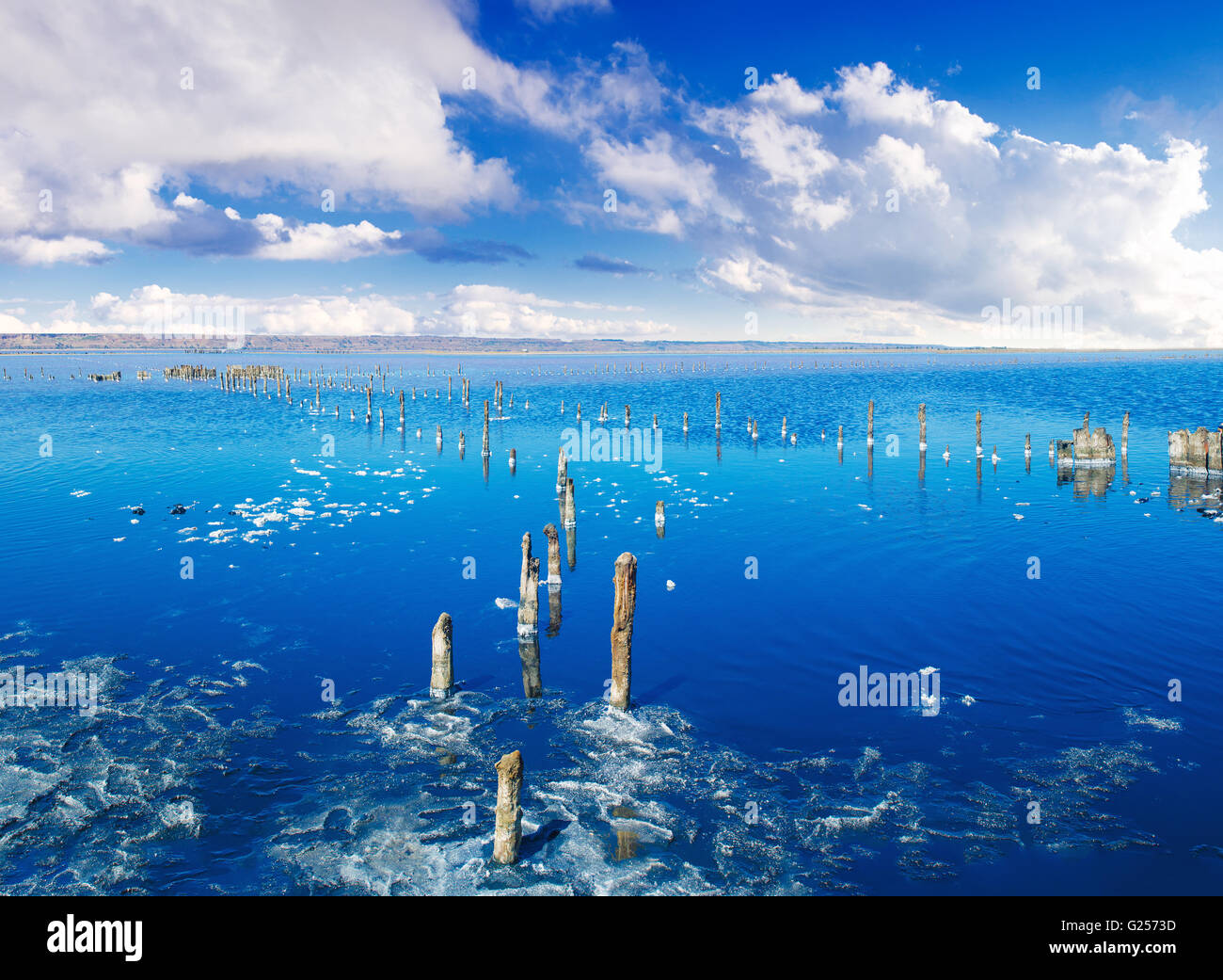 Beautiful salt lake Stock Photo - Alamy