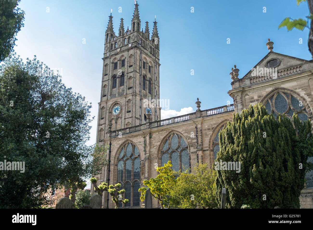 Churches local parish tower churchyard historic st marys church hi-res ...