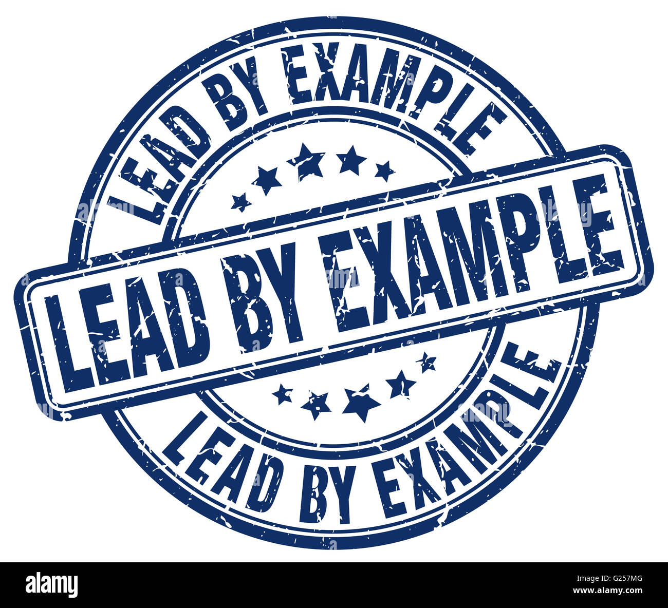Lead by example rubber stamp hi-res stock photography and images - Alamy