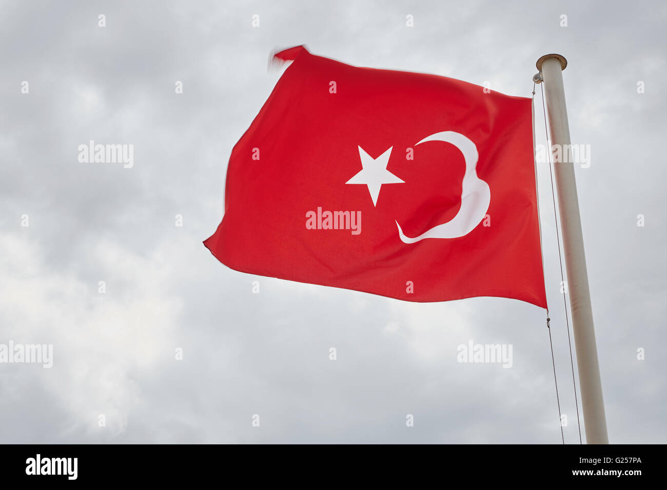 Close up of the Turkish flag Stock Photo - Alamy