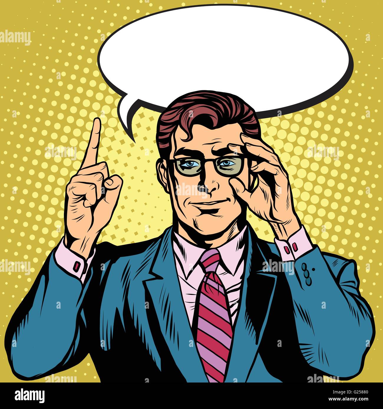 Retro businessman says Stock Vector Image & Art - Alamy