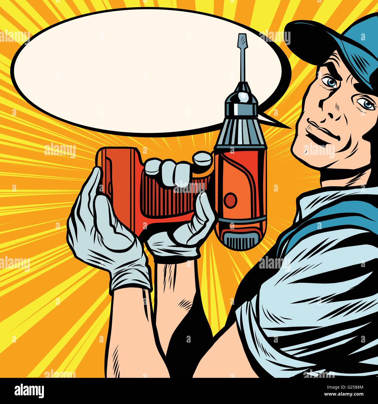 Cartoon serviceman hi-res stock photography and images - Alamy
