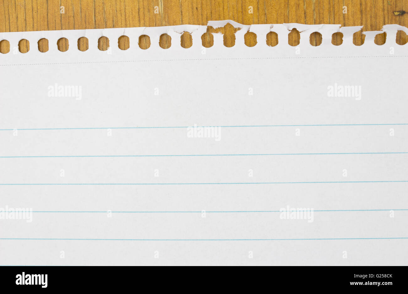 Torn paper page with writing hi-res stock photography and images - Alamy