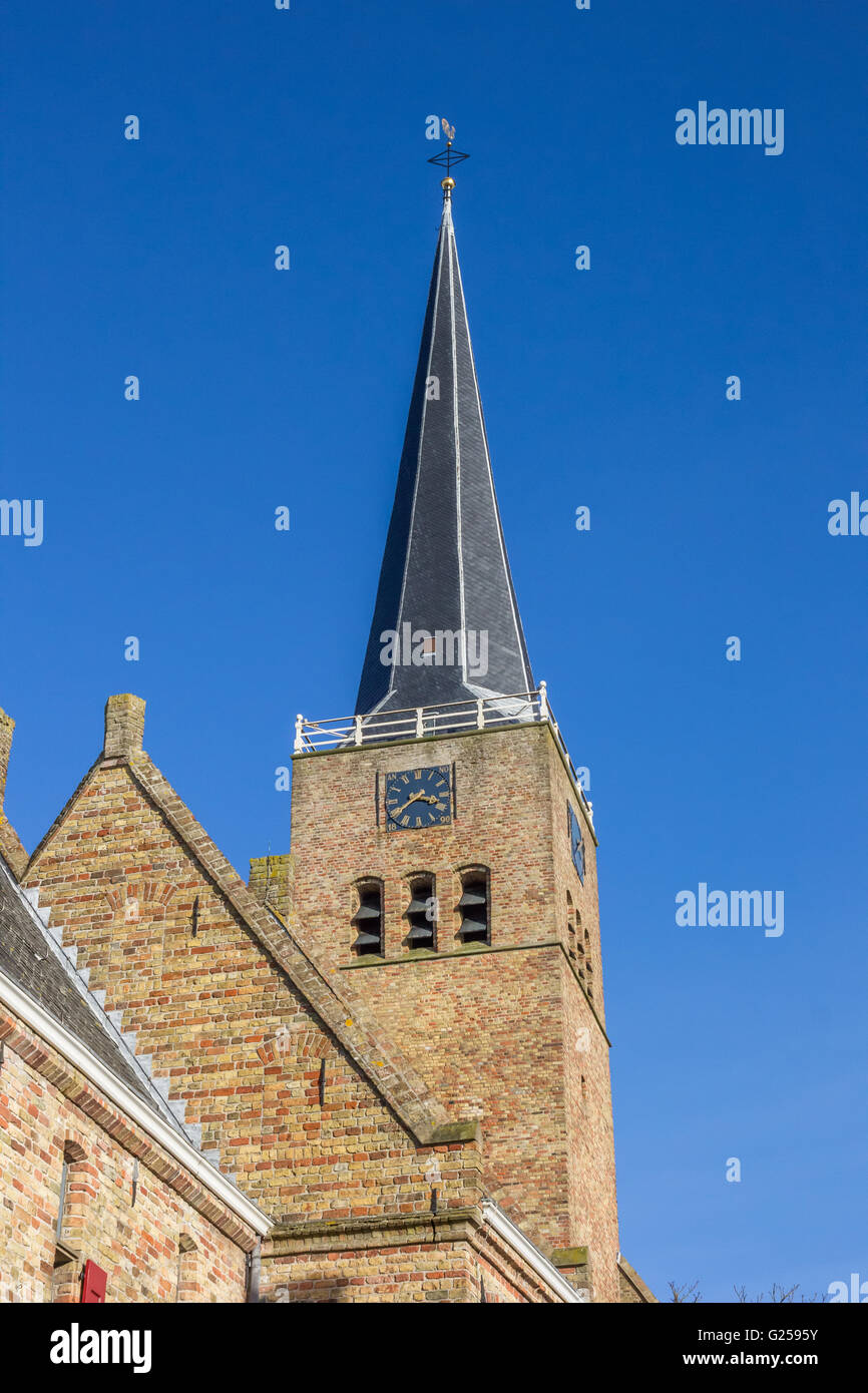 Martini church in the historical center of Franeker, Netherlands Stock ...
