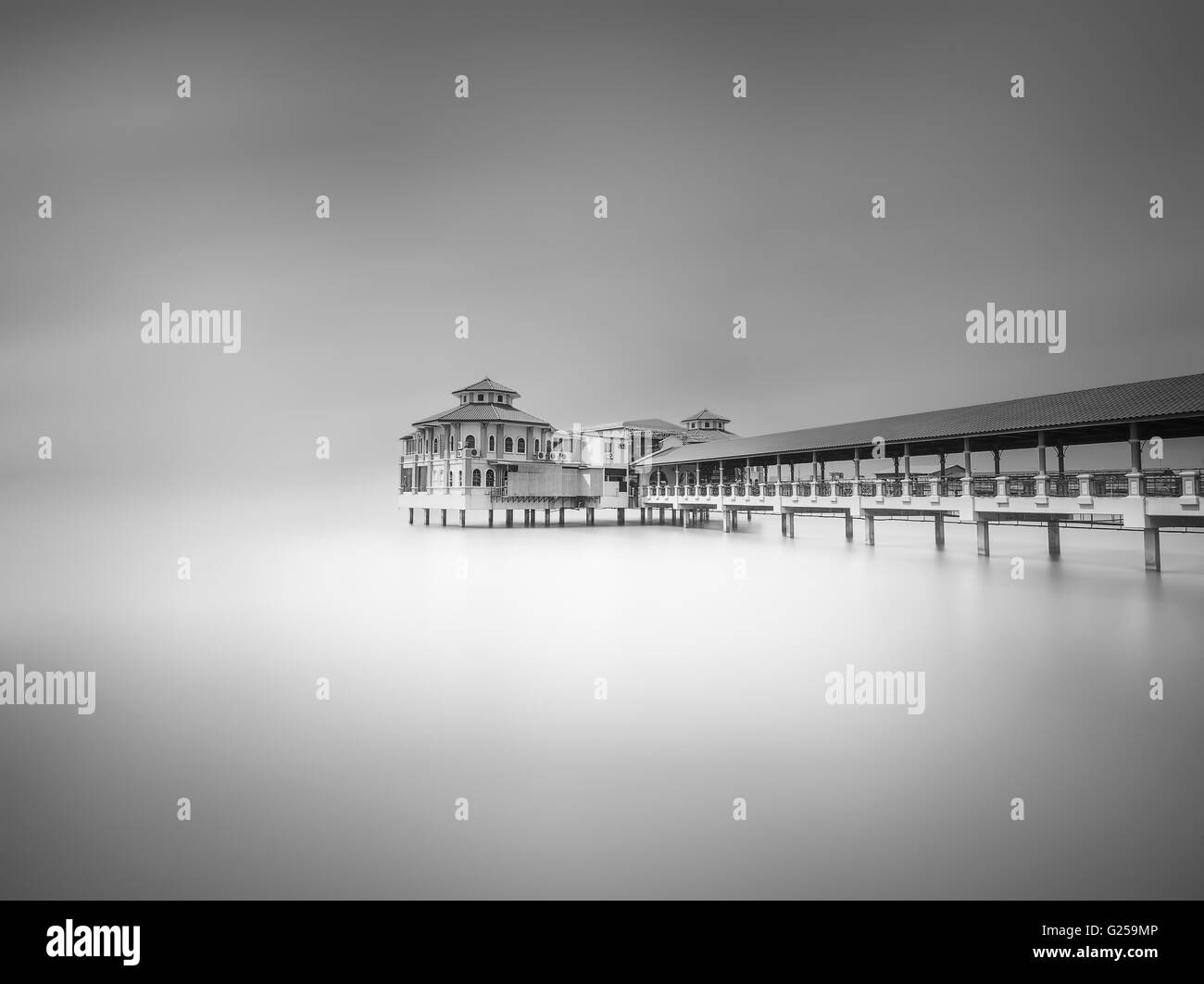 Pavilion structure Black and White Stock Photos & Images - Alamy