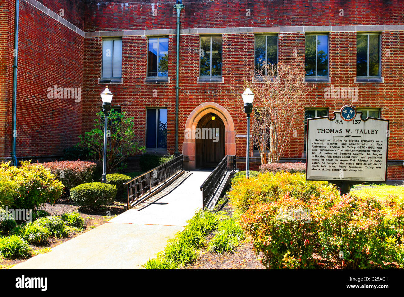 The Thomas W.Talley Hall building on Fisk University campus in ...