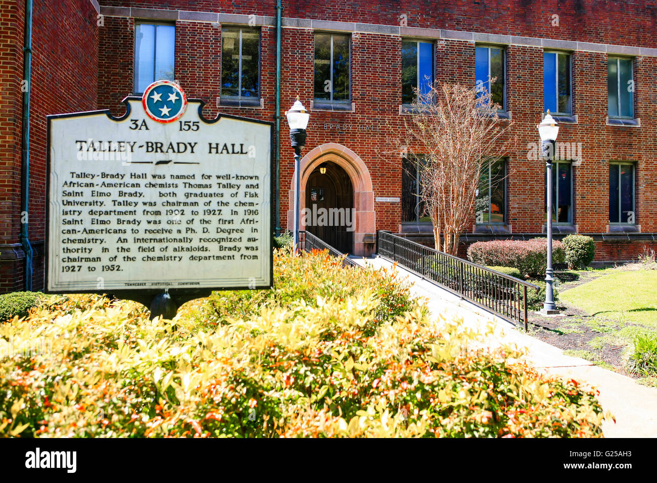 The Talley-Brady Hall building on Fisk University campus in Nashville ...