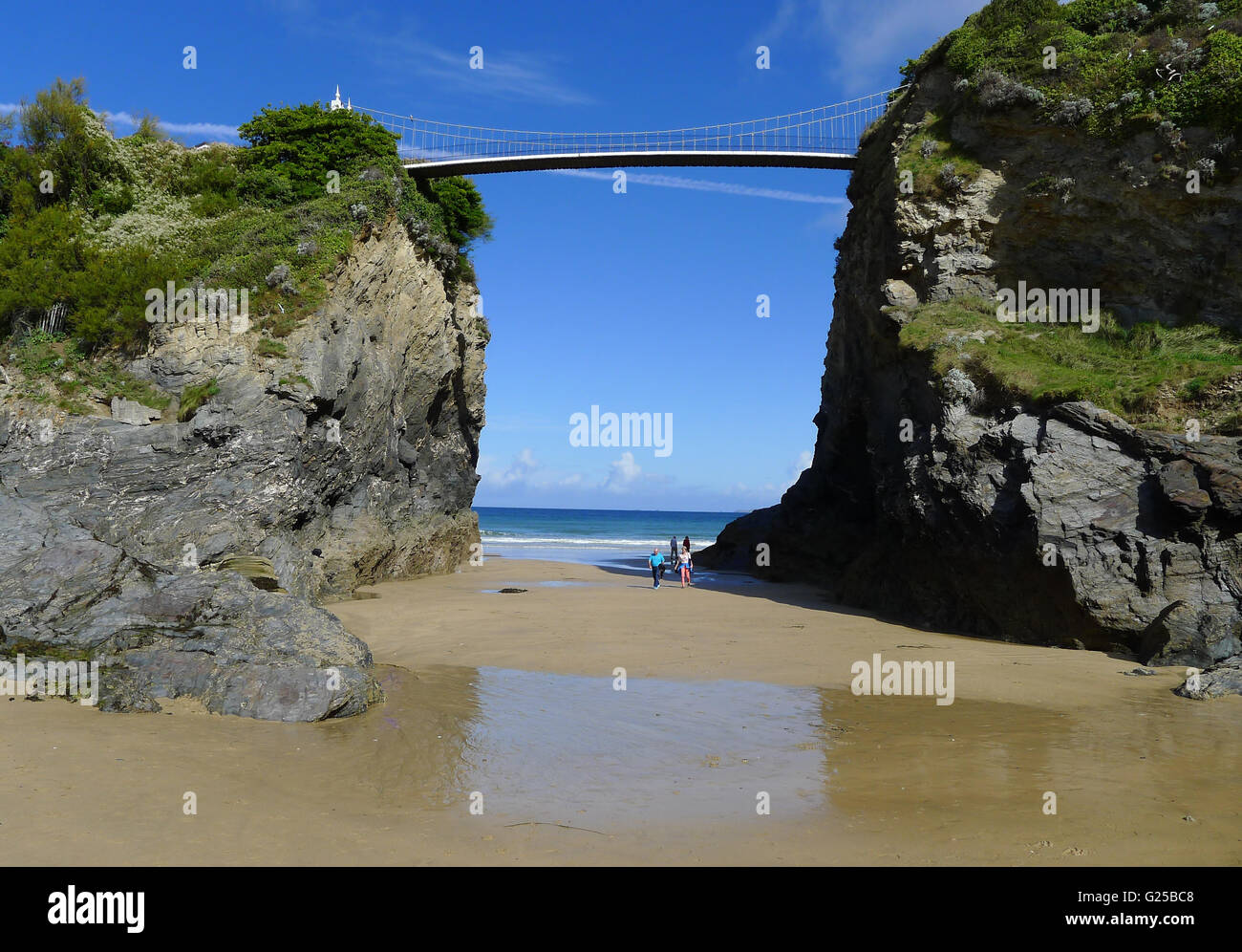 The Bridge Newquay Stock Photo - Alamy