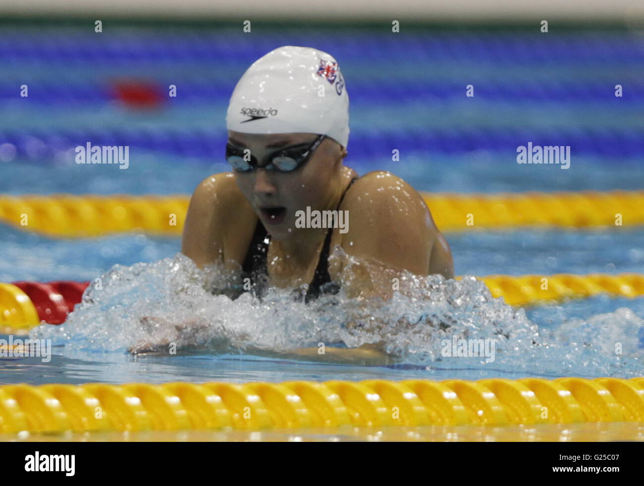 London, England: May 19, 2016 Chloe Tutton English swimmer during the ...