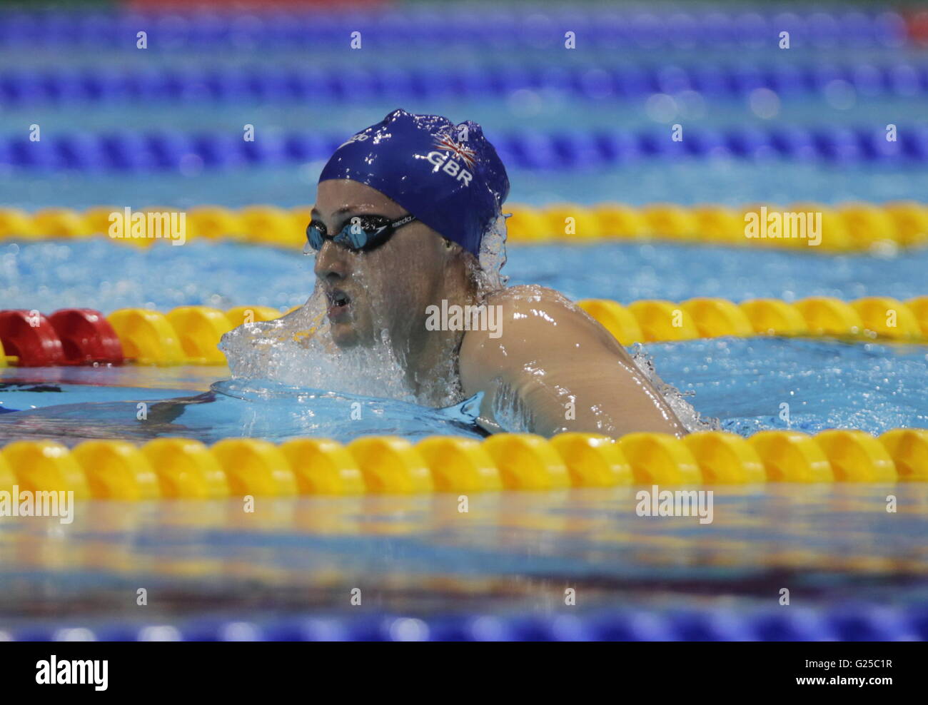 London, England: May 19, 2016 Molly Renshaw English swimmer in the semi ...