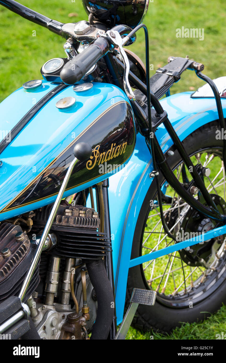 1934 Indian Chief Scout motorcycle. Classic American motorcycle Stock ...