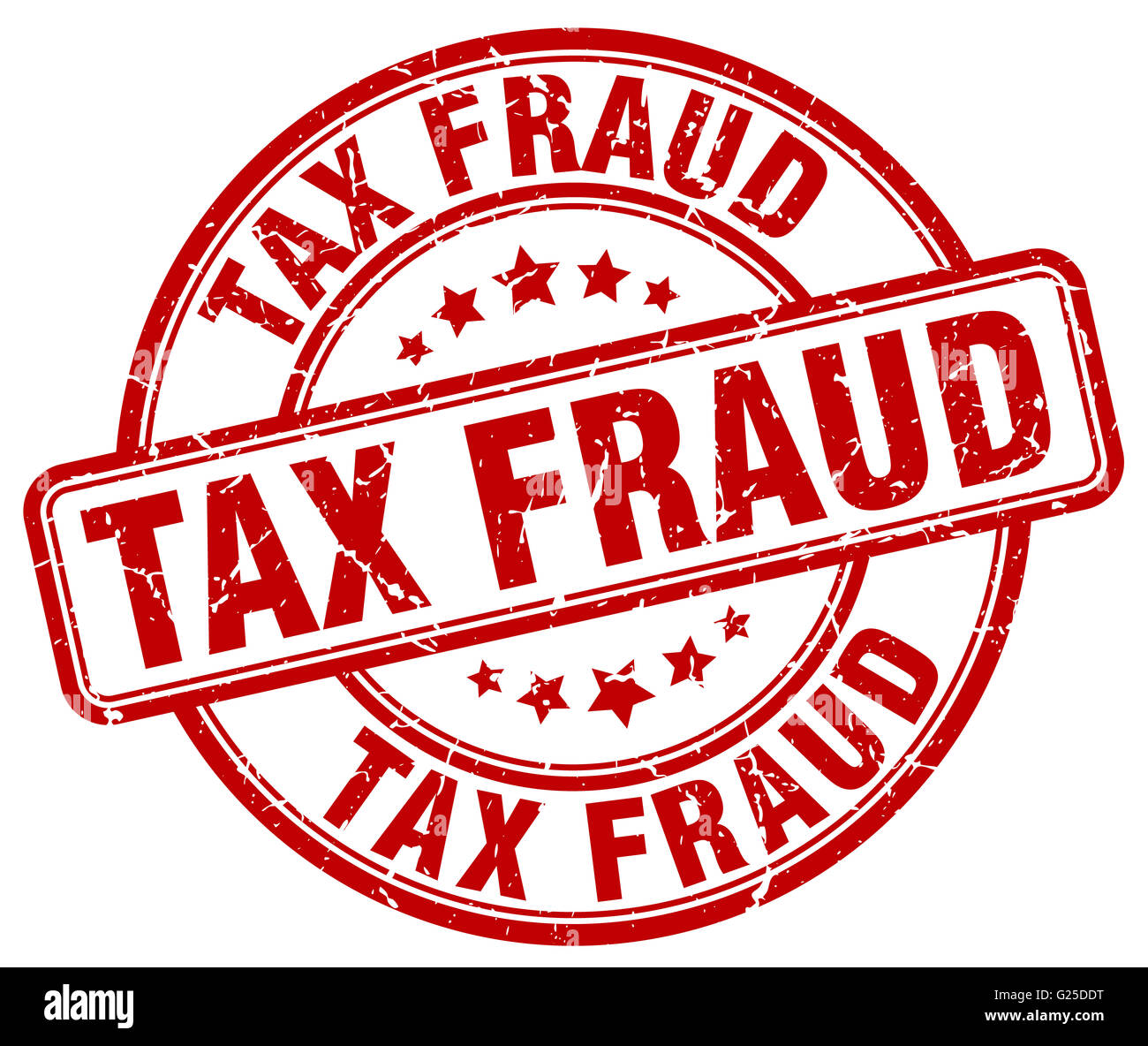 tax fraud red grunge round vintage rubber stamp Stock Photo - Alamy
