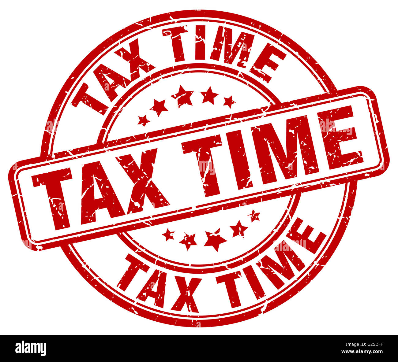 Tax time rubber stamp hi-res stock photography and images - Alamy
