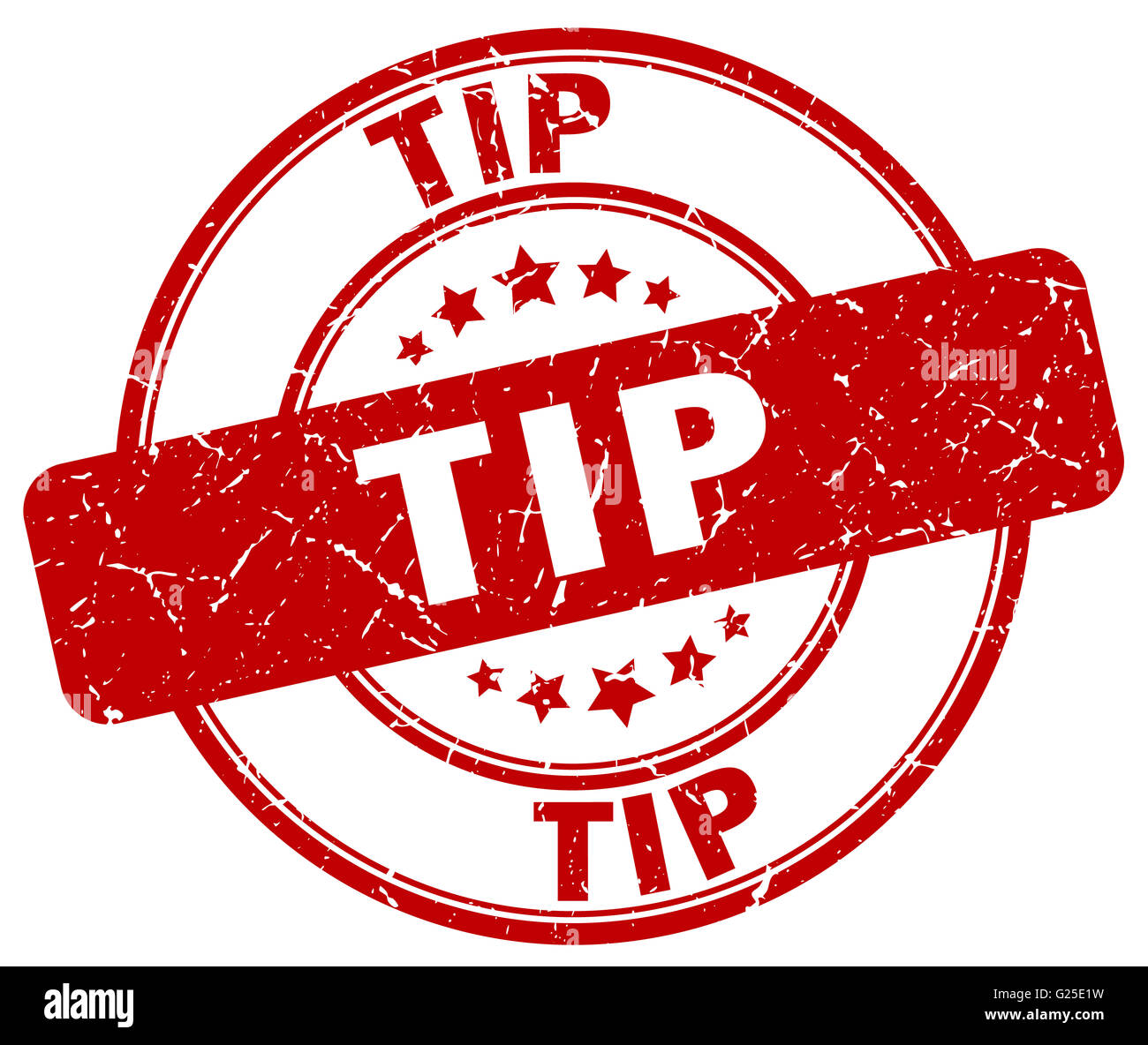 tip red grunge round vintage rubber stamp Stock Photo - Alamy