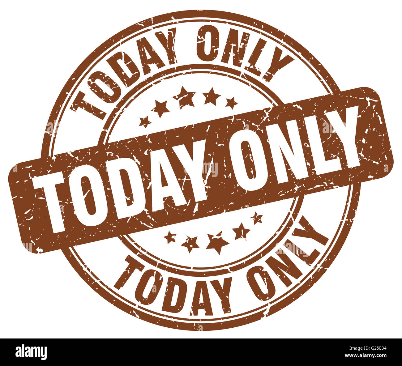 Only today rubber stamp hi-res stock photography and images - Alamy