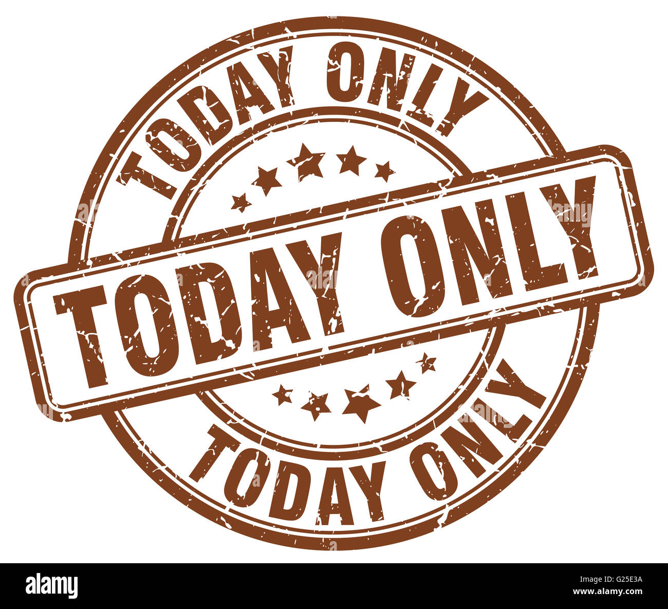 Only today rubber stamp hi-res stock photography and images - Alamy