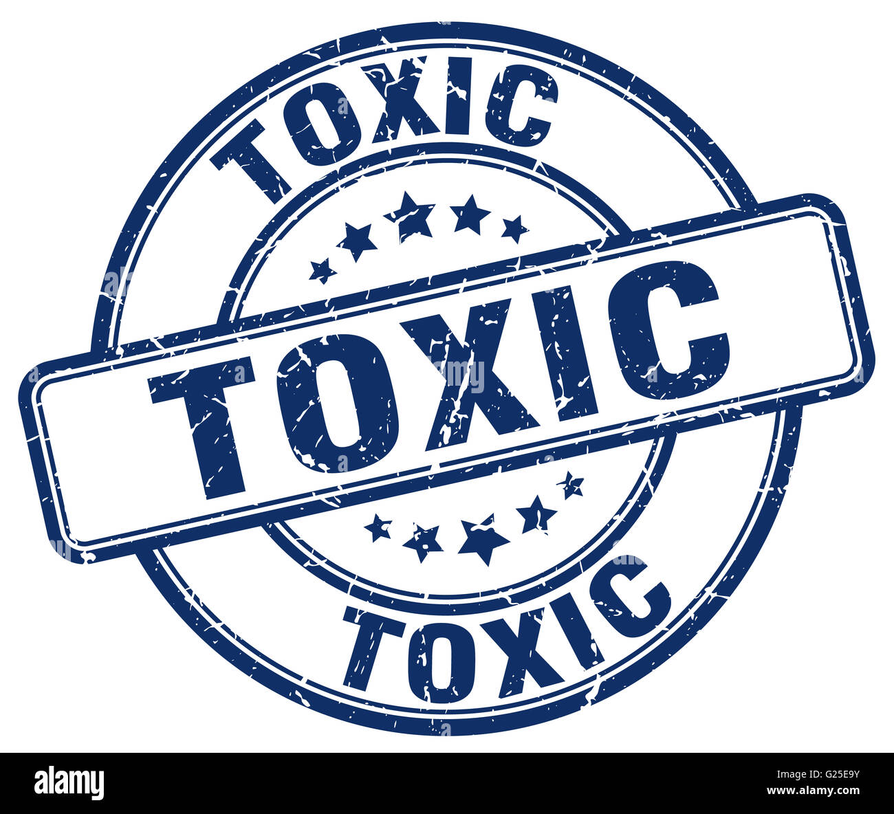 toxic blue grunge round vintage rubber stamp Stock Photo - Alamy