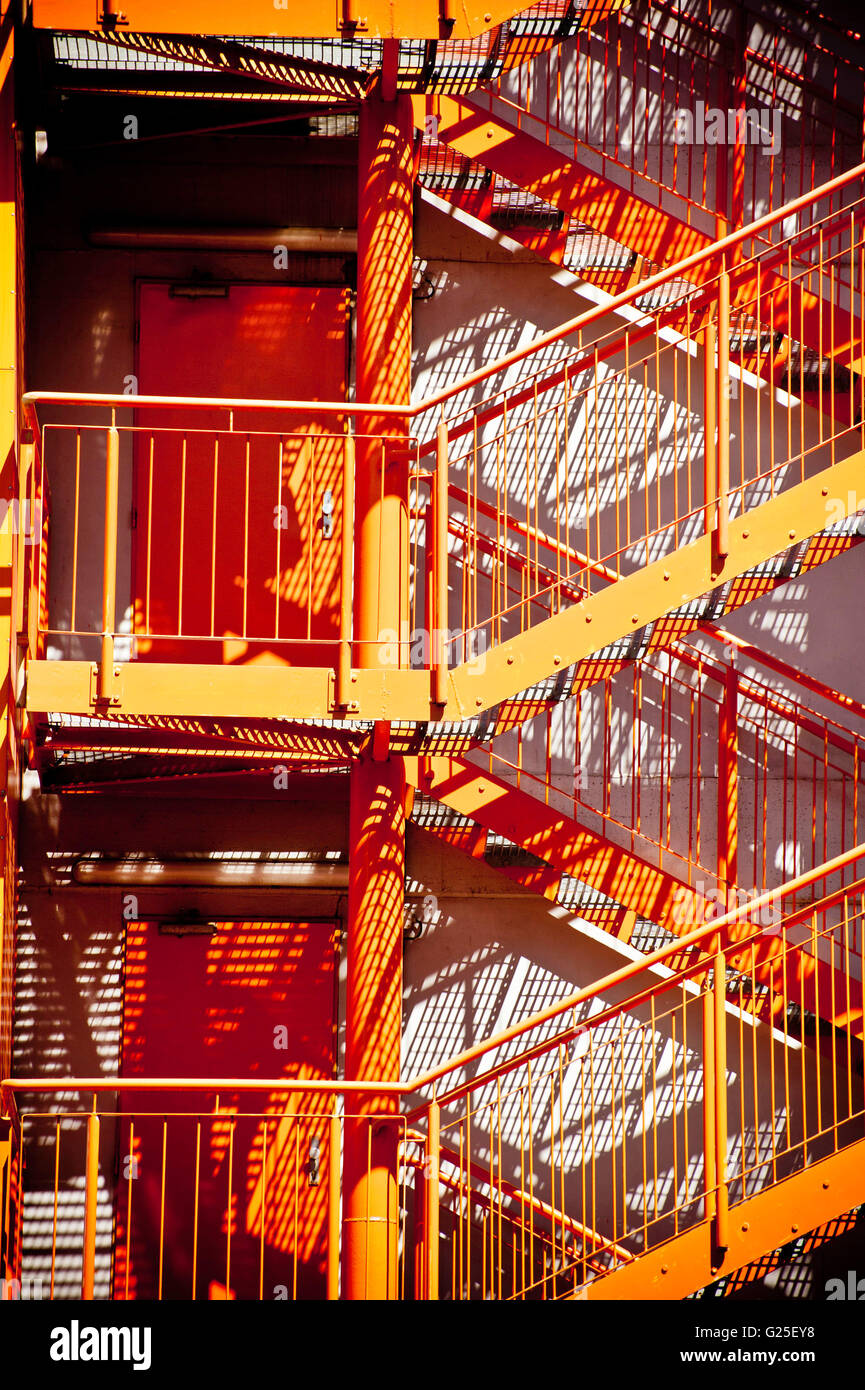 Industrial metal stairs staircase hi-res stock photography and images ...