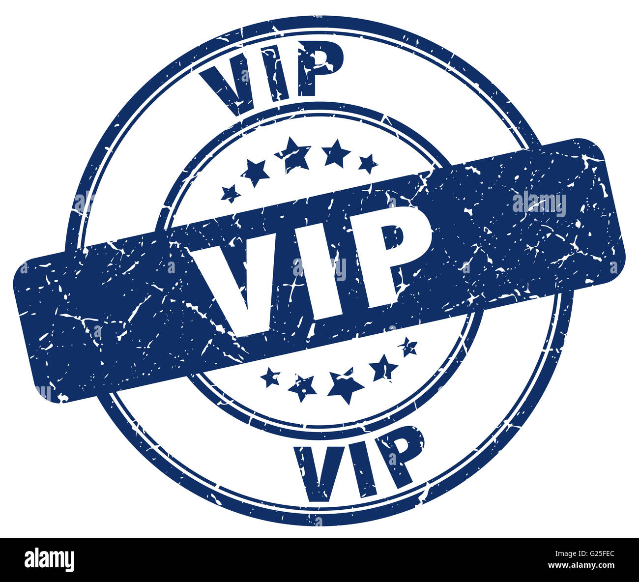 vip blue grunge round vintage rubber stamp Stock Photo - Alamy