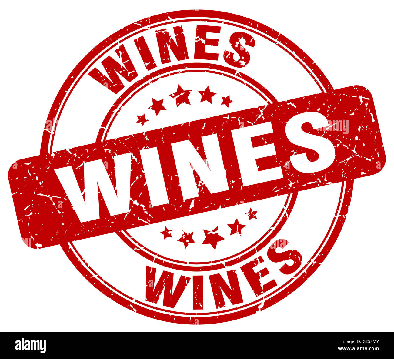 wines red grunge round vintage rubber stamp Stock Photo - Alamy
