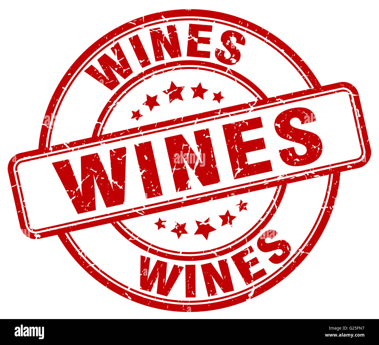 wines red grunge round vintage rubber stamp Stock Photo - Alamy